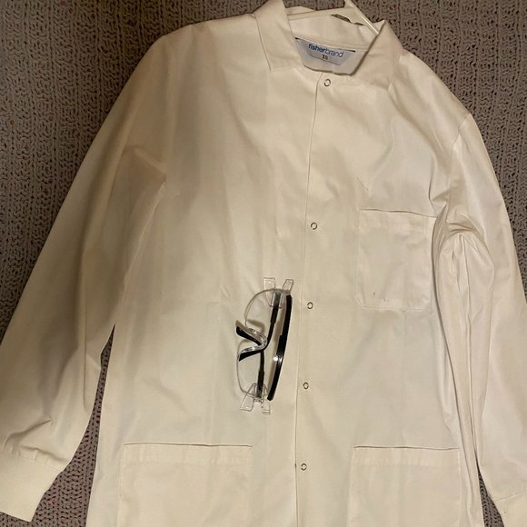 Fisherbrand | Jackets & Coats | Used Lab Coat And Goggles | Poshmark